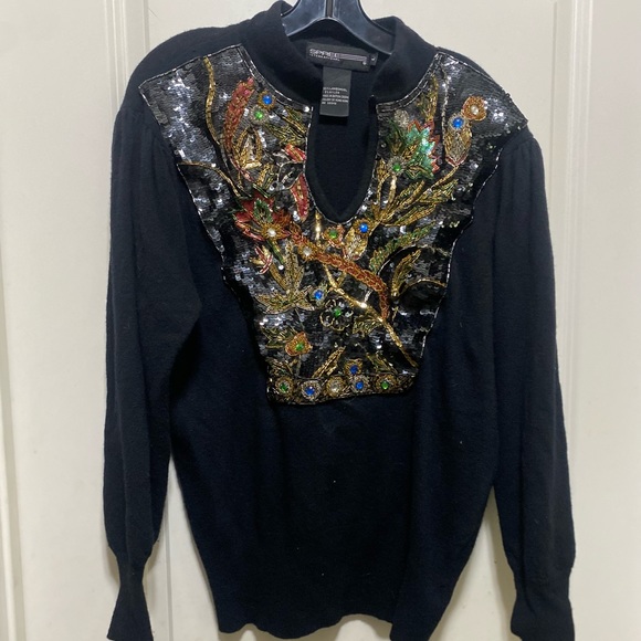 Vintage | Sweaters | Vintage Bedazzled Sweater | Poshmark